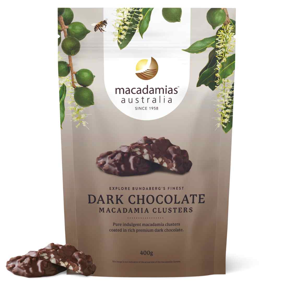 Dark Chocolate Macadamia Clusters